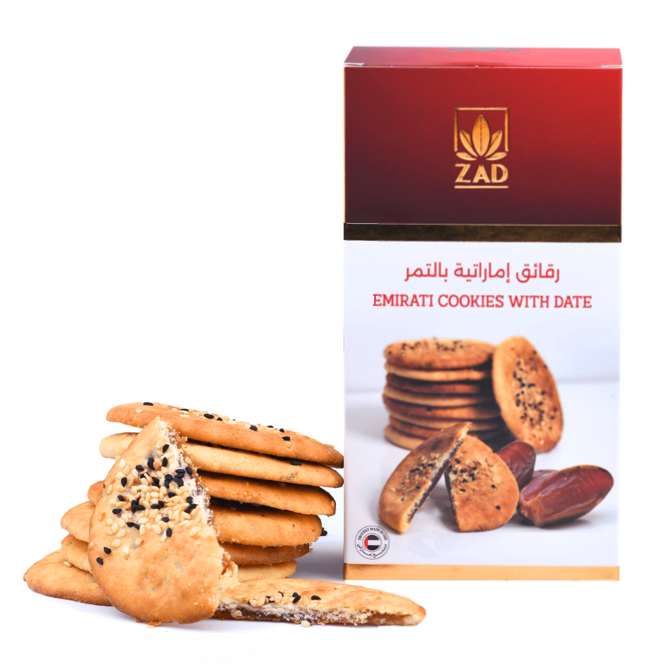 Emirati Date Cookies 75g - Authentic Date Raqaik | ZAD Food – zadfood